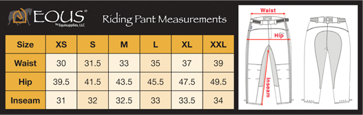 Ladies Sizing – By Design Equestrian